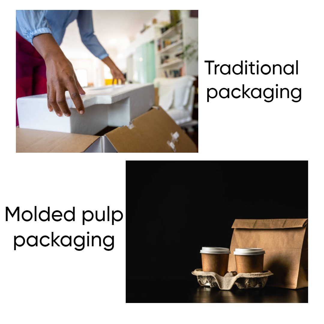 Molded Pulp vs. Foam Packaging - Molded Pulp Packaging